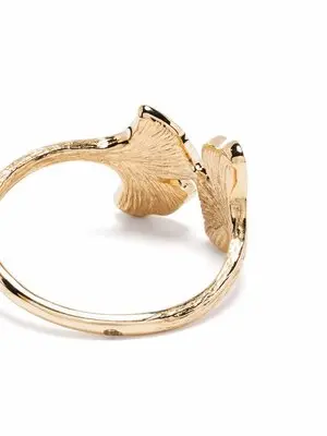 AURÉLIE BIDERMANN 18kt Yellow Ginkgo Ring