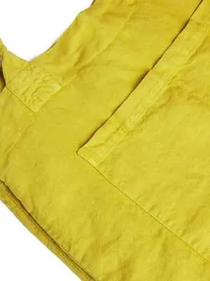 ONCE MILANO Linen Weekend Bag - Yellow