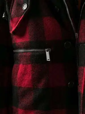 Dsquared2 Checked Wool-blend Coat