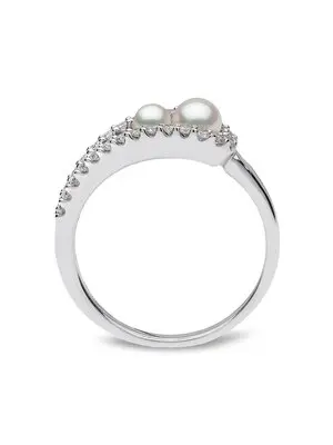 Yoko London 18kt White Gold Akoya Pearl And Diamond Ring
