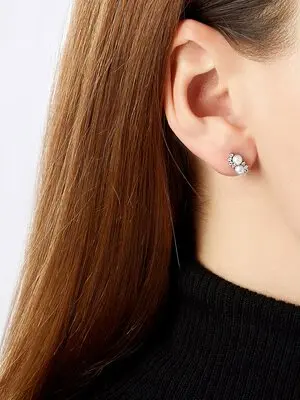 Yoko London 18kt Yellow Akoya Pearl And Diamond Stud Earrings - Gold