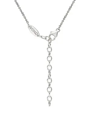 Yoko London 18kt White Gold Akoya Pearl And Diamond Pendant Necklace