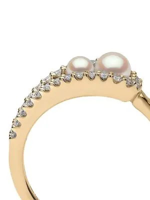 Yoko London 18kt Yellow Akoya Pearl And Diamond Ring