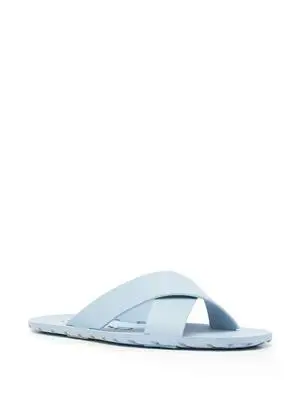 Senso Franky Crossover-strap Slides - Blue