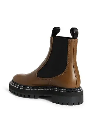 Proenza Schouler Lug Sole Combat Boots - Brown