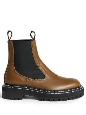 Proenza Schouler Lug Sole Combat Boots - Brown