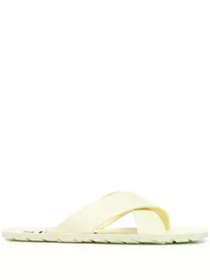 Senso Franky Crossover-strap Slides - Yellow