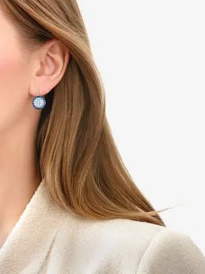 Kwiat 18kt White Gold Diamond And Sapphire Drop Earrings