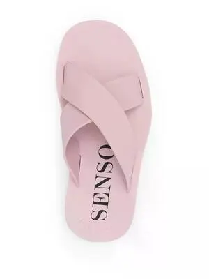 Senso Franky Crossover-strap Slides - Purple