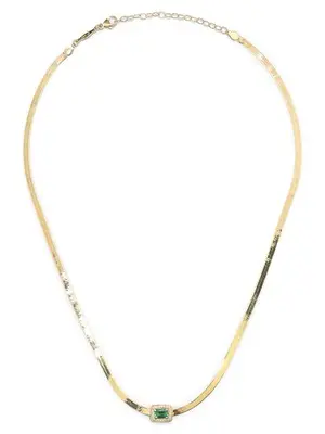 Jacquie Aiche 14kt Yellow Herringbone Necklace