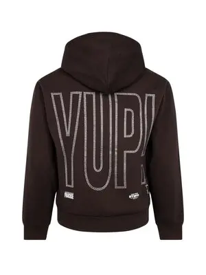 Travis Scott Yup Rhinestone Hoodie In Brown - 85% Off | Editorialist