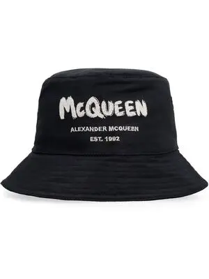 Alexander McQueen Bucket Hat - Black