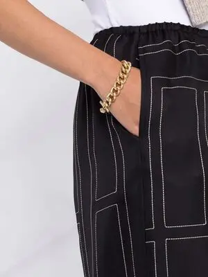 TOTEME Monogram Silk Bottoms