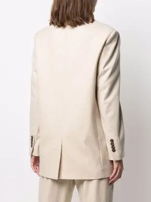Brunello Cucinelli Peak-lapel Single-breasted Blazer - Neutrals