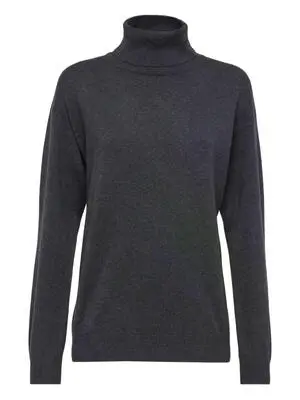Brunello Cucinelli Roll-neck Cashmere Sweater - Grey