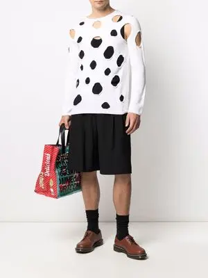 BLACK COMME DES GARÇONS Cut-out Jumper