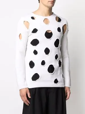 BLACK COMME DES GARÇONS Cut-out Jumper