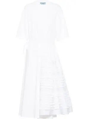 Prada Asymmetric Side-tie T-shirt Dress
