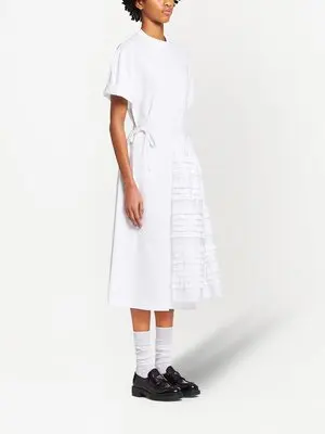 Prada Asymmetric Side-tie T-shirt Dress