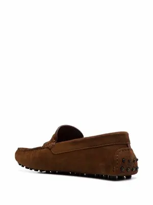 SCAROSSO Michael Suede Loafers - Brown