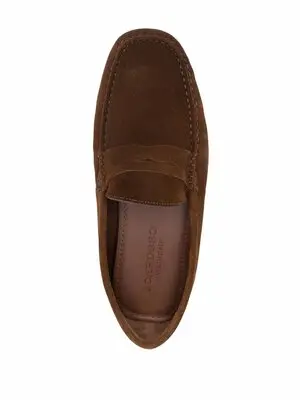 SCAROSSO Michael Suede Loafers - Brown