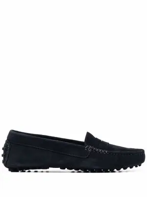 SCAROSSO Ashley Suede Loafers - Blue