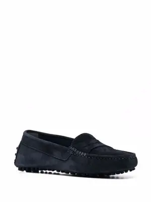 SCAROSSO Ashley Suede Loafers - Blue