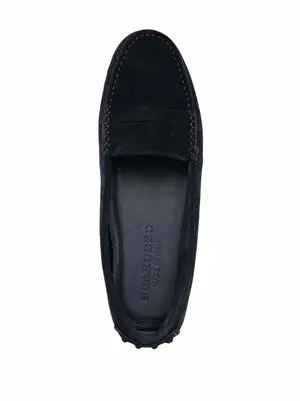 SCAROSSO Ashley Suede Loafers - Blue