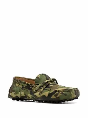 SCAROSSO James Camouflage-print Loafers