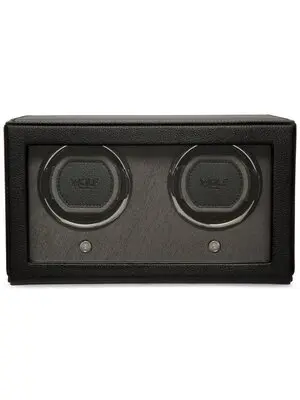 Wolf Cub Double Watch Winder Box - Black