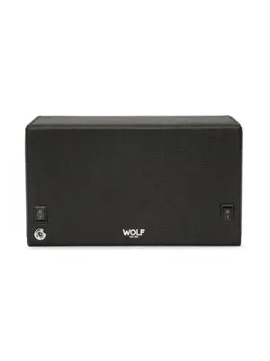 Wolf Cub Double Watch Winder Box - Black