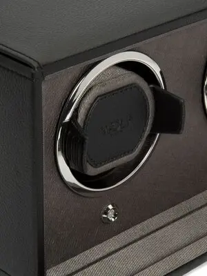 Wolf Cub Double Watch Winder Box - Black