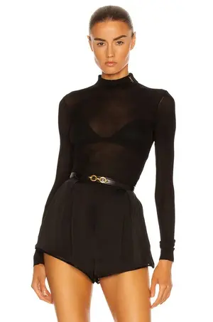 Saint Laurent Cassandra Logo Top