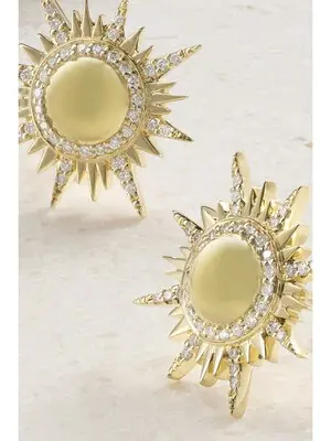 Sorellina Il Sole 18-karat Diamond Stud Earrings