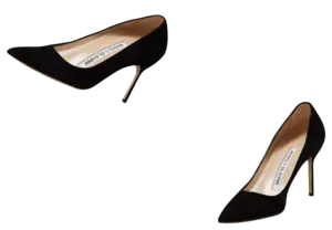 Manolo Blahnik Bb 90 Suede Pumps - Black
