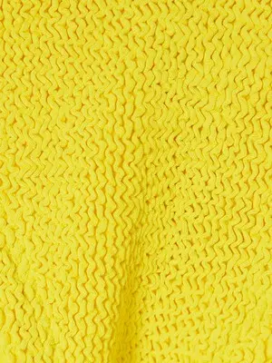 Hunza G Jean Seersucker Bandeau Bikini - Yellow