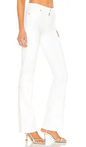 Paige High Rise Manhattan Boot Jeans - Crisp White