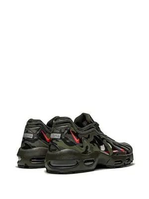 Nike X Supreme Air Max 96 Camo Sneakers - Green
