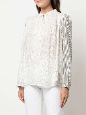 Rag & Bone Carly Tie-neck Blouse