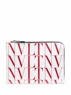Valentino Garavani Vltn Logo-print Clutch