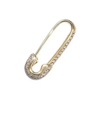 ANITA KO 18kt Yellow Diamond Safety Pin Single Earring