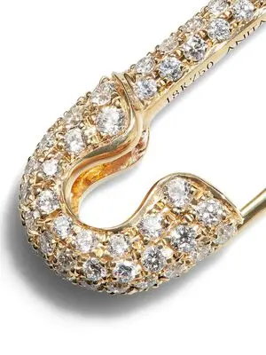 ANITA KO 18kt Yellow Diamond Safety Pin Single Earring