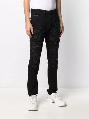 Philipp Plein Super-straight Destroyed Jeans