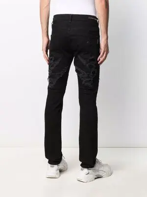Philipp Plein Super-straight Destroyed Jeans