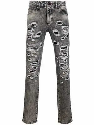 Philipp Plein Medium Wash Jeans For Men
