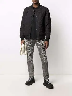 Philipp Plein Ripped-detail Jeans - Grey