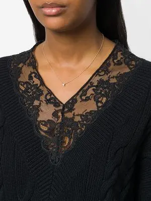 Delfina Delettrez Dots Solitaire Diamond Necklace