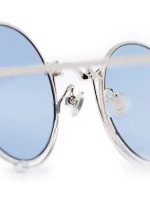 Matsuda Round-frame Tinted Sunglasses - Blue