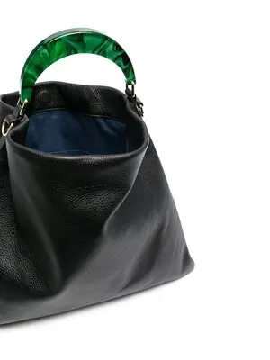 Marni Venice Medium Tote Bag In Leather - Black
