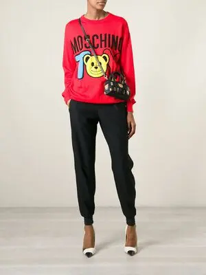 Moschino Quilted Teddy Bear Crossbody Bag